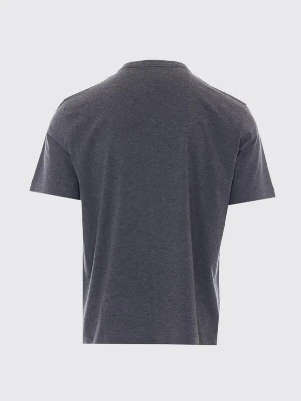 LANVIN Short-sleeved Cotton Crewneck T-shirt With Embroidered Logo