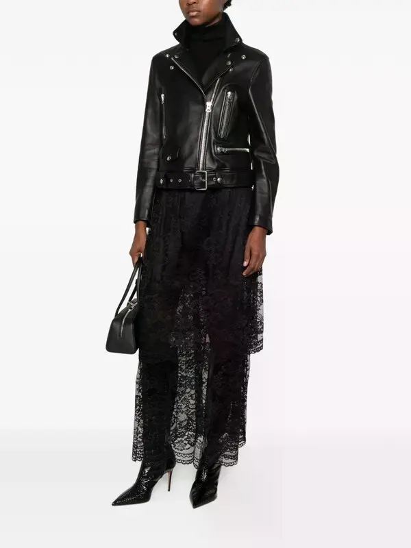 CARLA G. Flower-lace Maxi Skirt