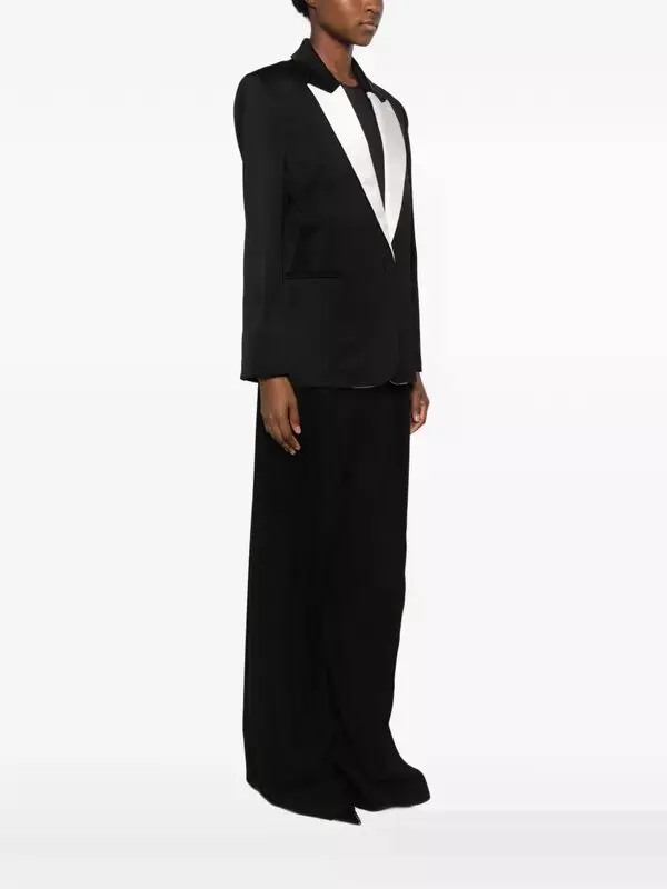 STYLAND Silk-lapel Tuxedo Blazer