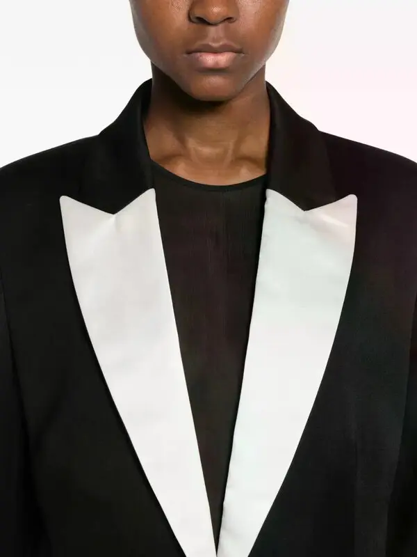STYLAND Silk-lapel Tuxedo Blazer
