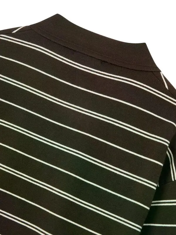 STUDIO TOMBOY Striped Long-sleeve Polo Shirt