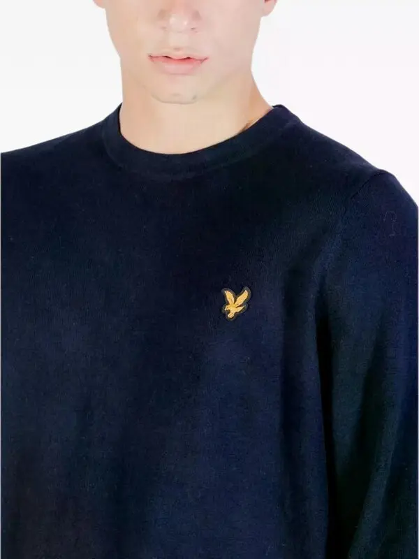 LYLE & SCOTT Logo-patch Sweater - Blue