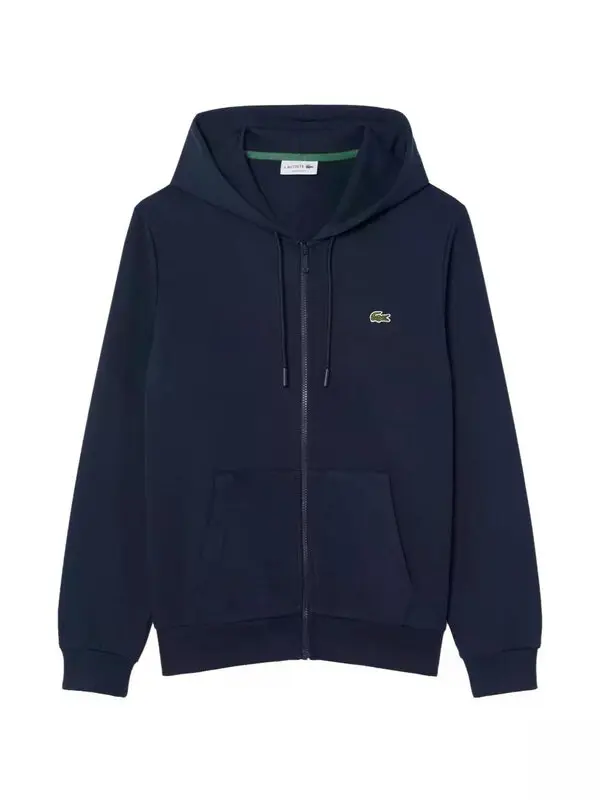 Lacoste Zip-up Fleece Hoodie - Blue
