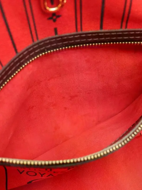 LOUIS VUITTON 2010 Pm Neverfull Damier Ebene Tote Bag