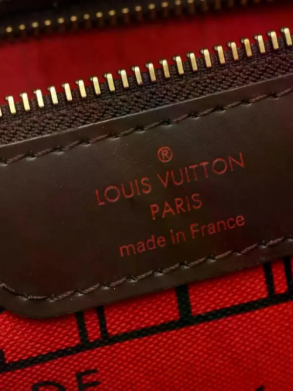 LOUIS VUITTON 2010 Pm Neverfull Damier Ebene Tote Bag