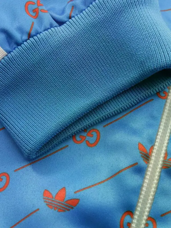 Gucci X Adidas 2010s Trefoil Web-stripe Track Jacket