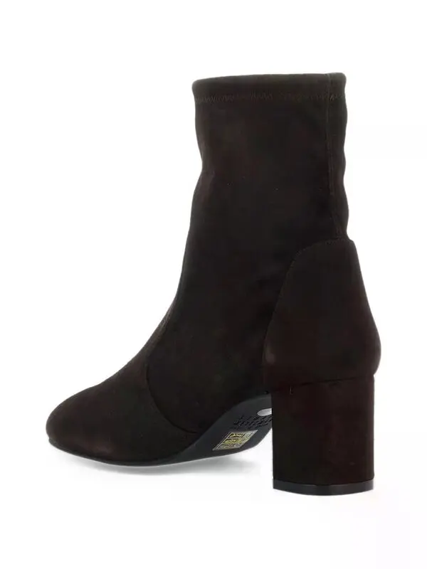STUART WEITZMAN Yulia Suede Block-heel Ankle Boots