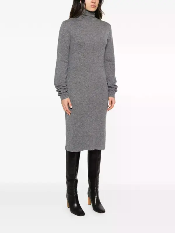UNIVERSEL Roll-neck Knitted Midi Dress