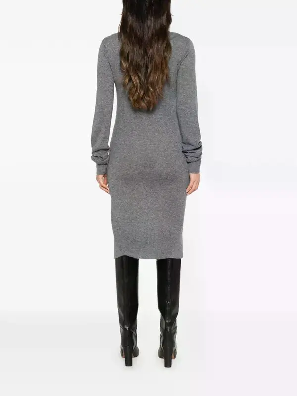 UNIVERSEL Roll-neck Knitted Midi Dress