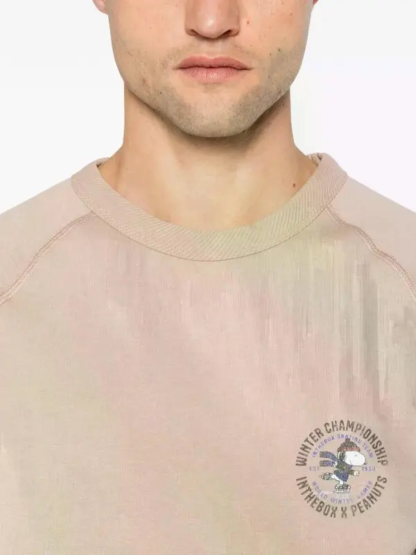 IN THE BOX Peanuts-print Raglan-sleeve Sweatshirt