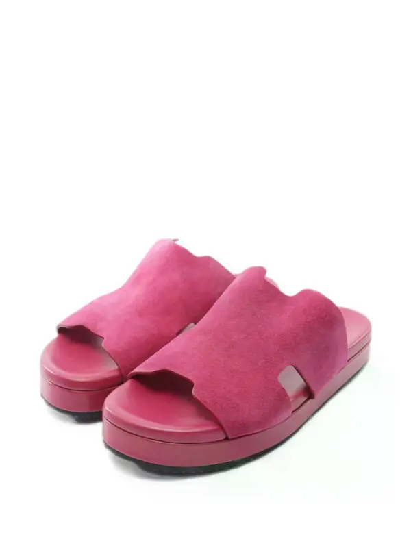 Hermès 2010s H-strap Platform Sandals