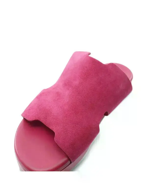 Hermès 2010s H-strap Platform Sandals