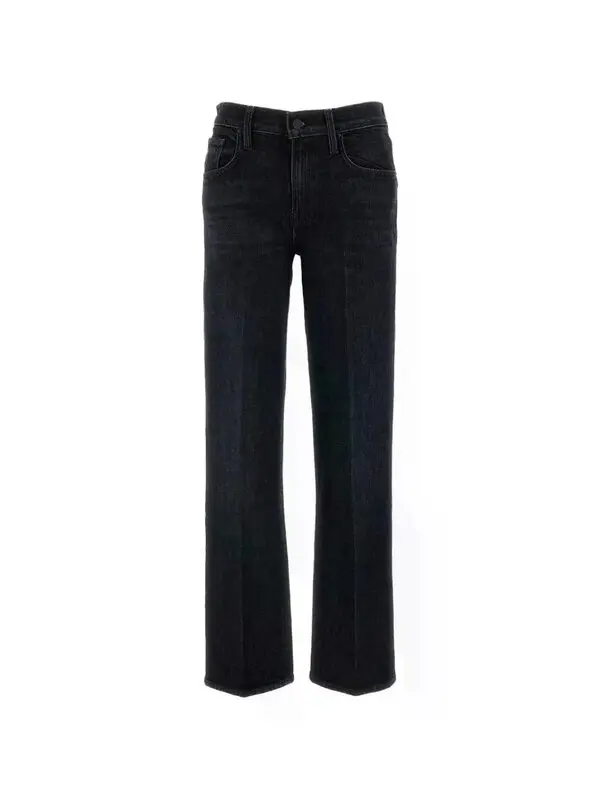 MOTHER Pressed-crease Straight-leg Jeans - Black