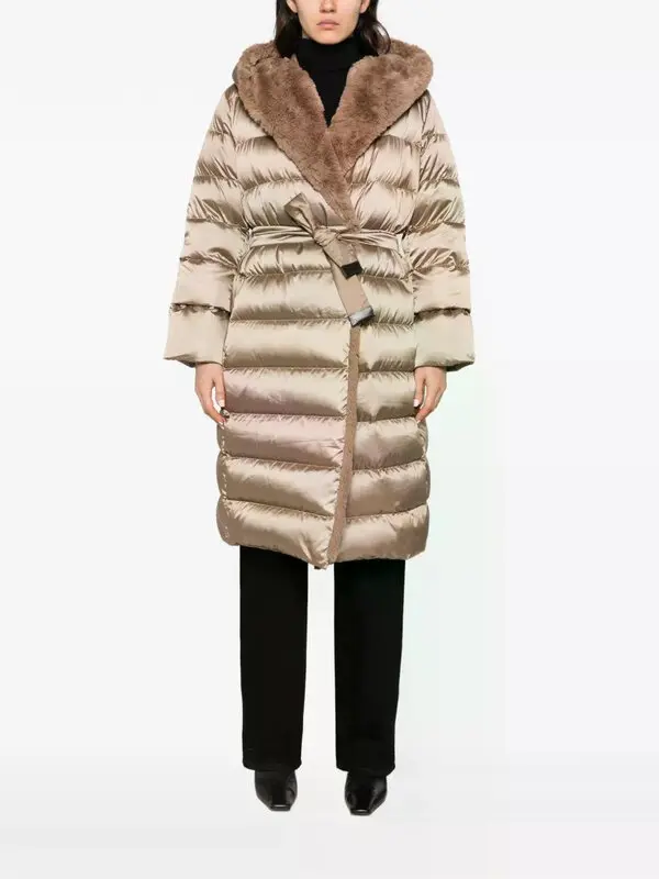 Max Mara Quilted Hooded Coat