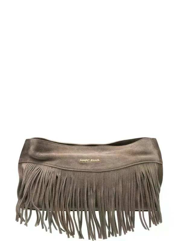 MARC ELLIS Dakota M Fringe-trim Leather Shoulder Bag