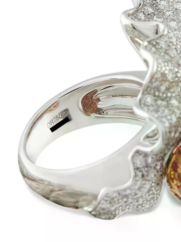 Boucheron Diamond And Sapphire Snail Ring