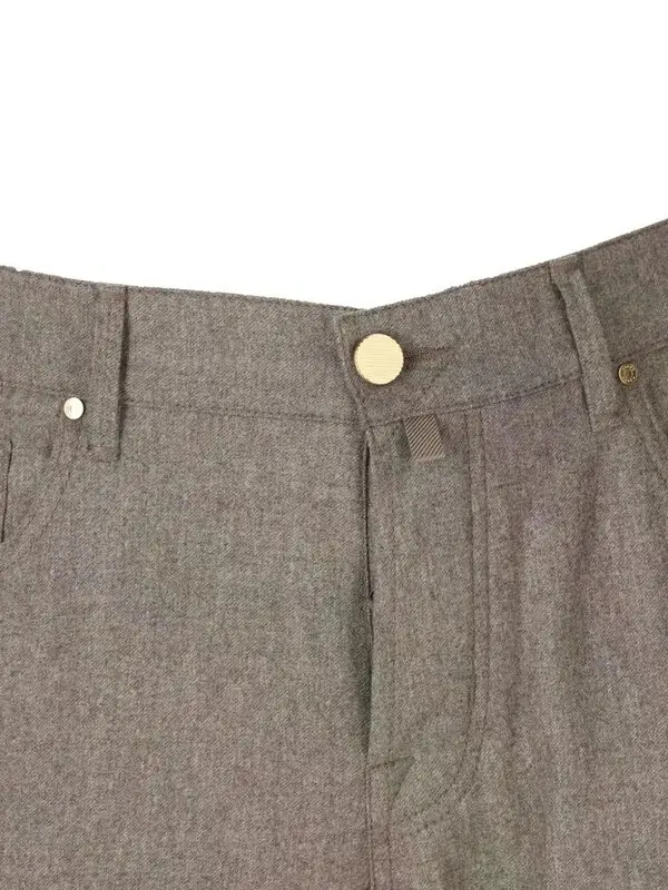 JACOB COHЁN Bard Logo-patch Straight-leg Trousers