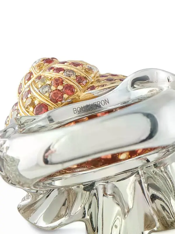 Boucheron Diamond And Sapphire Snail Ring