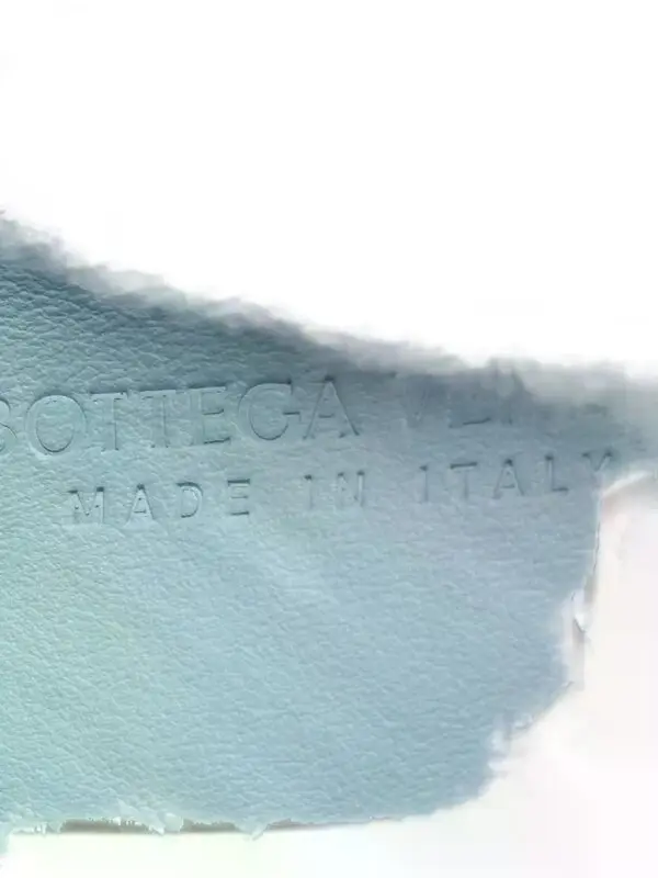 Bottega Veneta 2000s Triangle Flap Clutch Bag - Blue