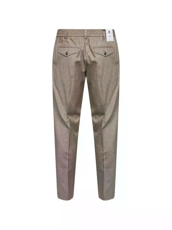 PT TORINO Elasticated-waistband Tailored Trousers