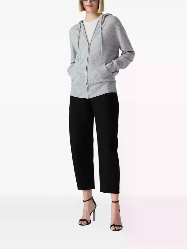 Vera Wang Heidi Knitted Zip-up Hoodie - Grey