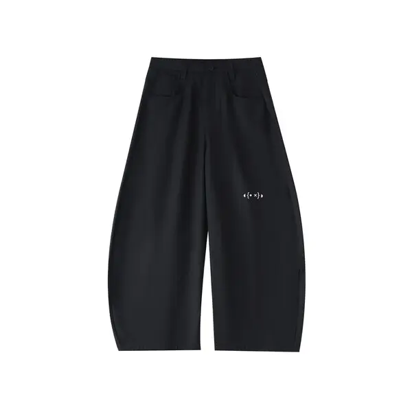 X ILONA BLUE Graffiti Bear Codex Essential Barrel Dress Pants