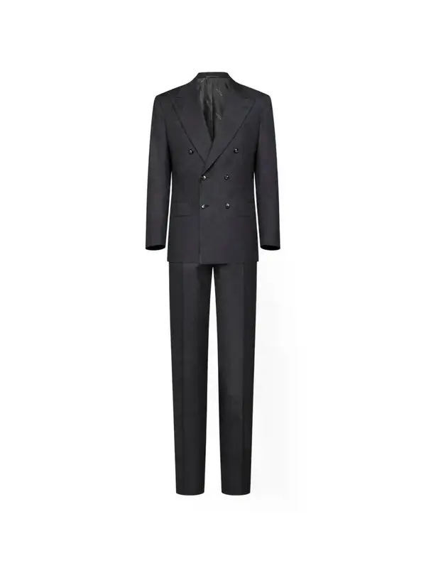 Kiton Double-breasted Wool Suit