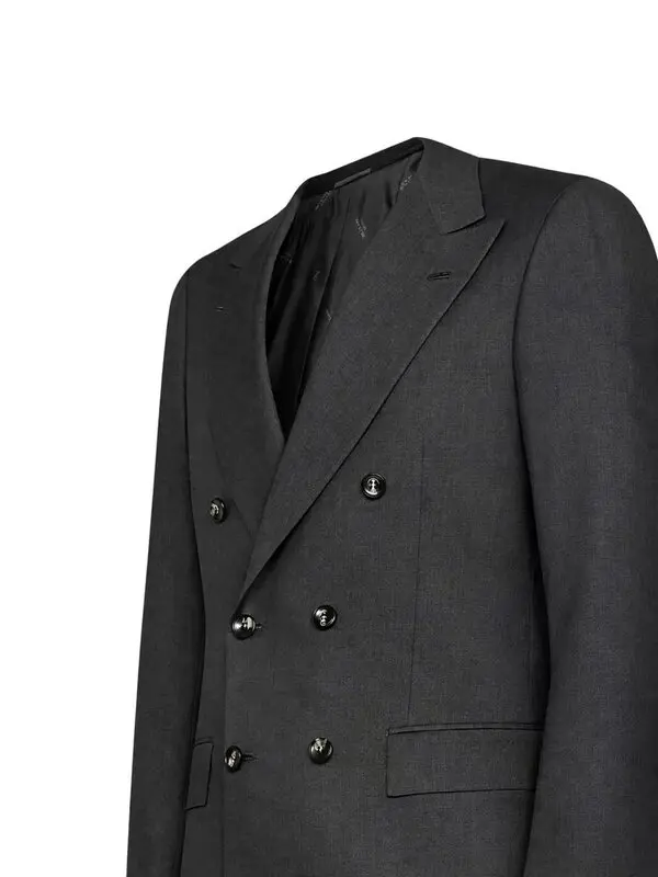 Kiton Double-breasted Wool Suit