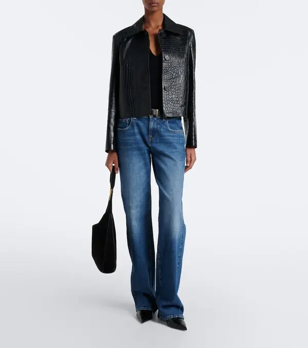 7 For All Mankind Low Tess Wide-leg Jeans