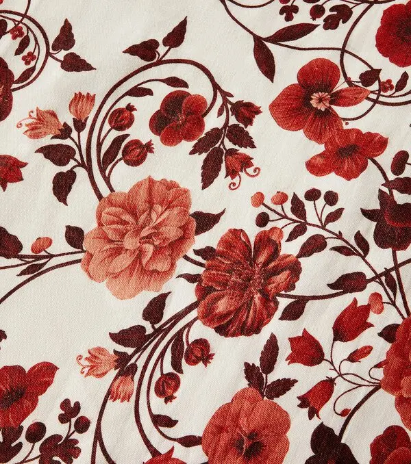 La DoubleJ Botticelli Large Floral Linen Tablecloth