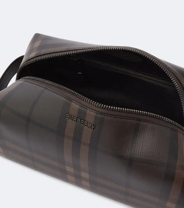 Burberry Check Toiletry Bag - Brown