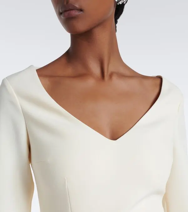 Safiyaa Sintien Ruffled Crepe Top