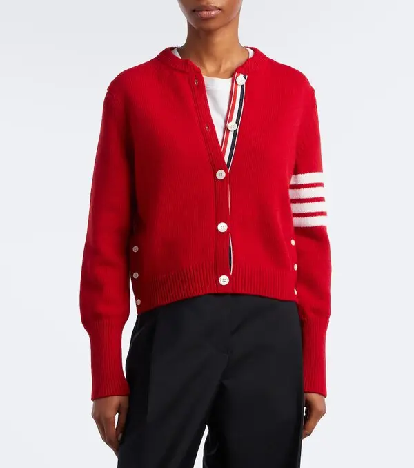 Thom Browne 4-bar Wool Cardigan