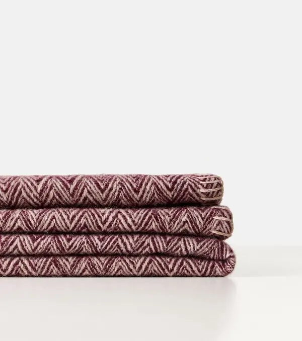 Missoni Camelia Chevron Wool And Cashmere Throw