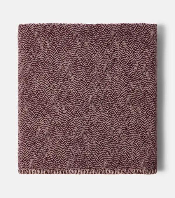 Missoni Camelia Chevron Wool And Cashmere Throw - Multicoloured