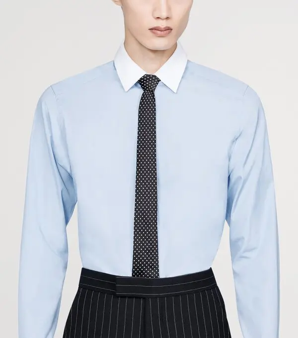 TOM FORD Mulberry Silk Jacquard Tie - Black