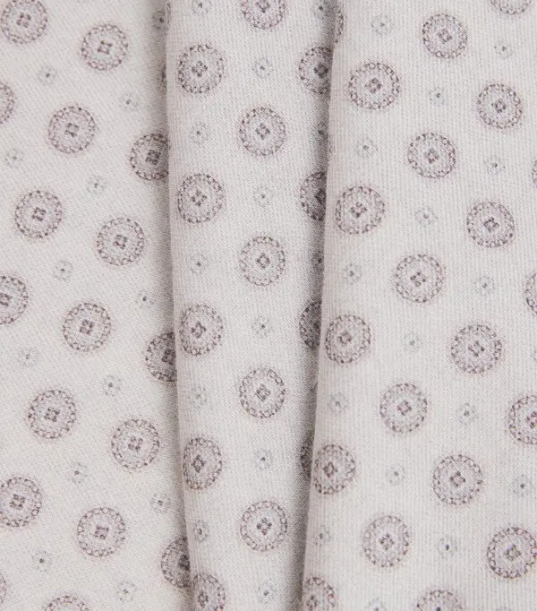 Eleventy Cotton-wool Pocket Square