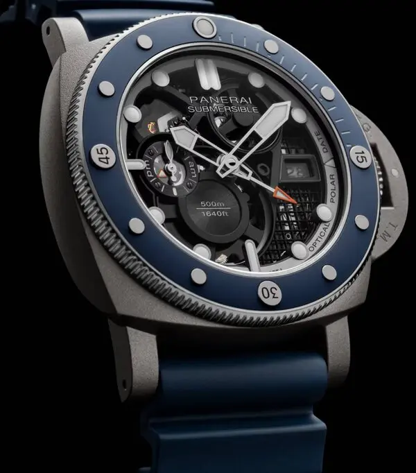 Panerai Titanium Dmls Submersible Gmt Watch