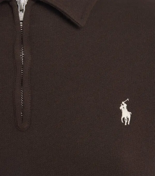 Polo Ralph Lauren Cotton-blend Quarter-zip Sweater