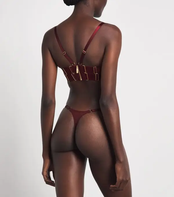 BORDELLE Ren Balconette Bra - Red
