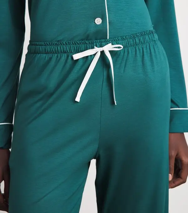 Derek Rose Modal-blend Lara Pyjama Set - Green