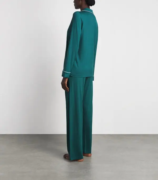 Derek Rose Modal-blend Lara Pyjama Set - Green