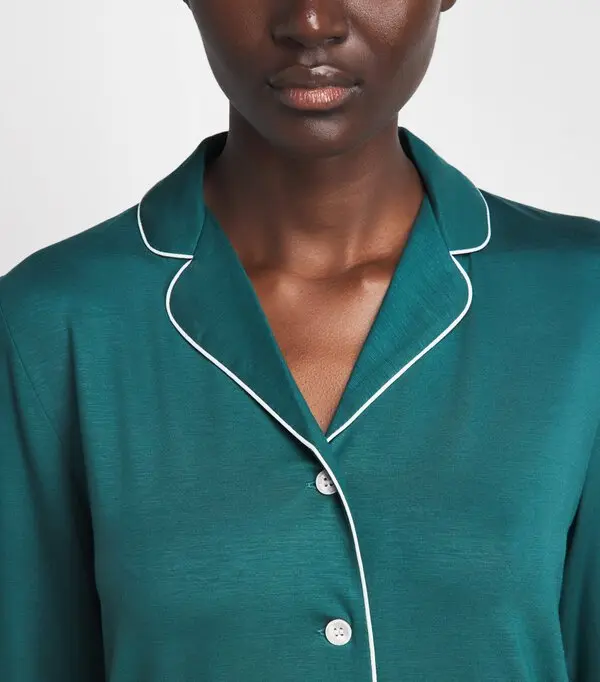 Derek Rose Modal-blend Lara Pyjama Set - Green
