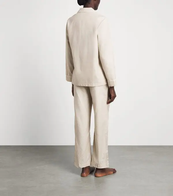 Derek Rose Cotton Jacquard Pyjama Set