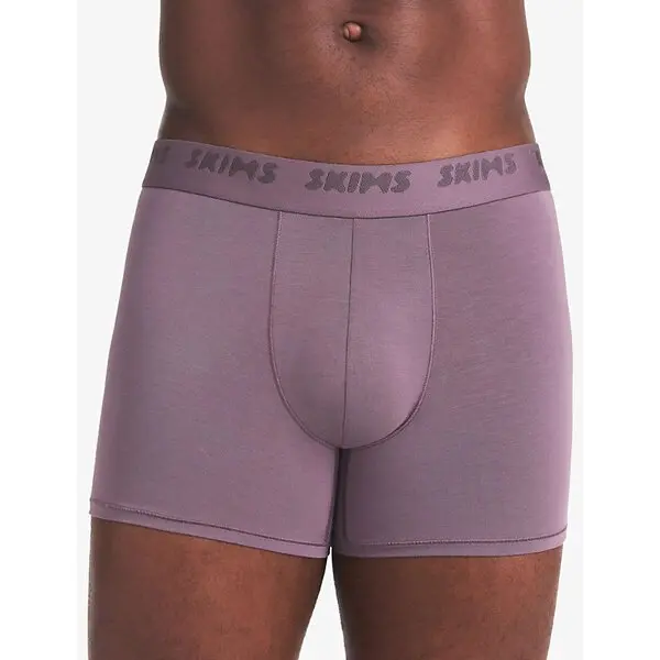 SKIMS Logo Pack Of Three 3 Jersey Boxer Briefs