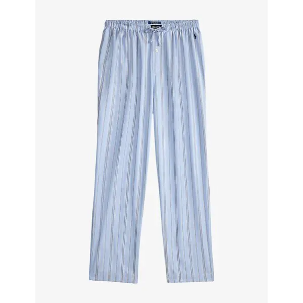 Polo Ralph Lauren Striped Logo-embroidered Cotton Pyjama Bottoms