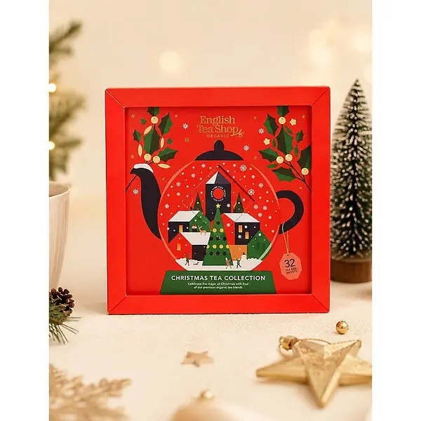 ENGLISH TEA SHOP Christmas Tea Collection Snow Globe Tea Box 32 Teabags 48g
