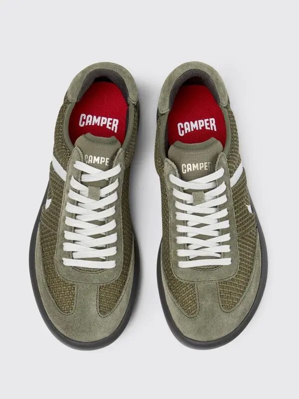 Camper Pelotas Soller Lyocell Tencel And Suede Sneakers
