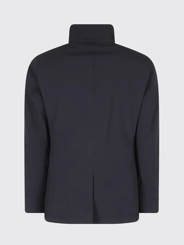 DUNO Double-breasted Short Parka In Polyamide With A High Neck
