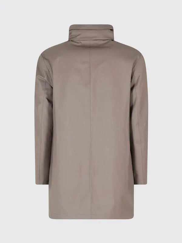 DUNO Knee-length Viscose Blend Parka With Padded Hood - Brown
